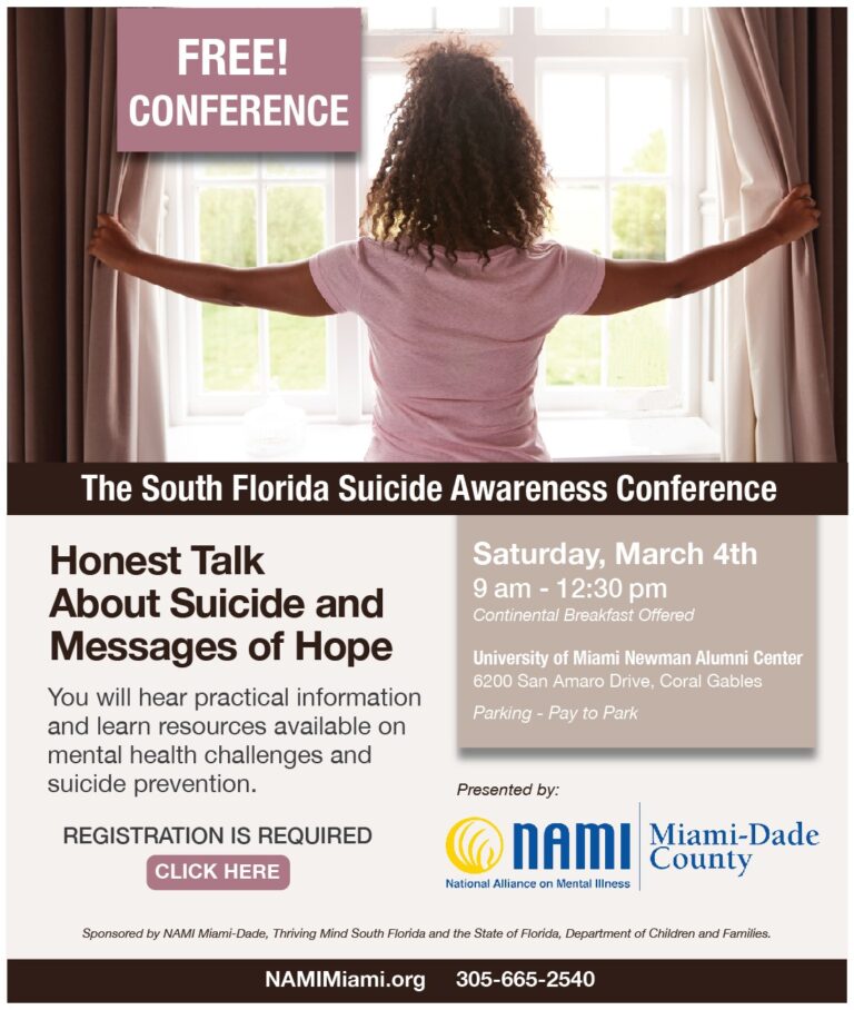 NAMI Miami-Dade to Host South Florida Suicide Awareness Conference - S ...